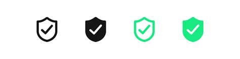확인 표시 아이콘이 있는 안전 방패 방위 안전 기호입니다 보안 표지판을 보호하십시오 배지 기호를 승인합니다 품질은 아이콘을