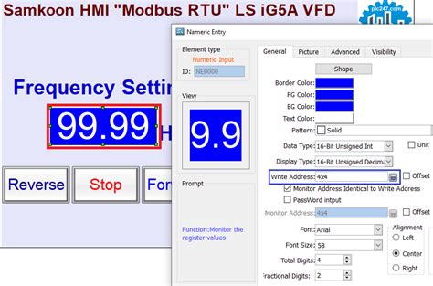 Samkoon Hmi Modbus Rtu Ls Ig5a Vfd Tutorial