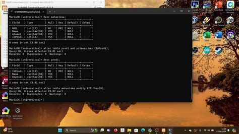 Tutorial Database Mysql Create Update Delete Alter Max Min Avg