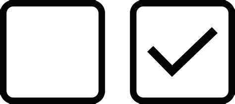 Checkbox Icon Set With Blank Check And Uncheck Icons 68532355 Vector Art At Vecteezy