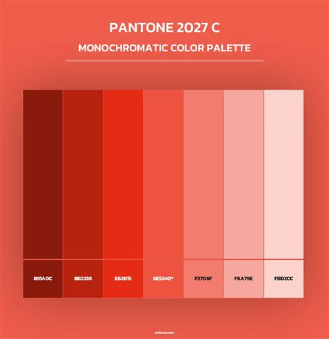 Pantone 2027 C Color Palettes