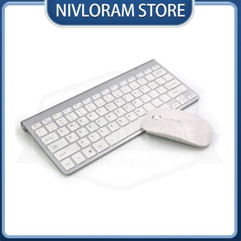 Jual Bluetooth Keyboard Mouse 2 4G Wireless Ultrathin Silent Keyboard