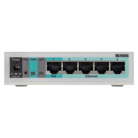 Mikrotik Swos Smart Switch 5 Port Gigabit 1sfp Css106 5g 1s — Network