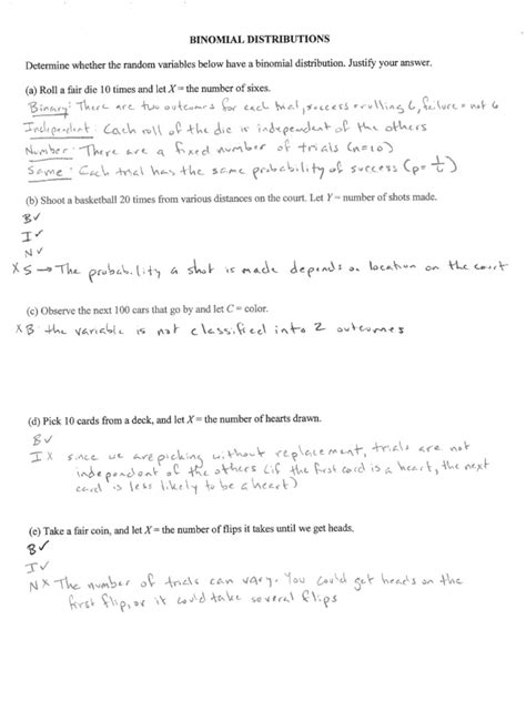Binomial Random Variables Solutions Pdf