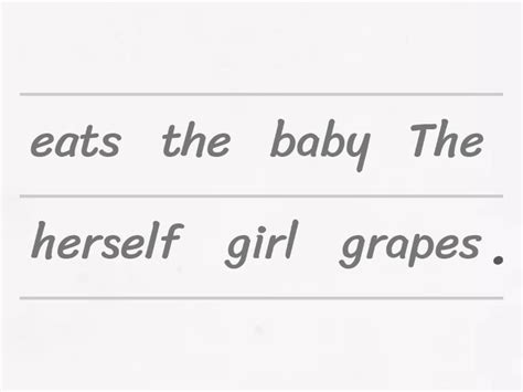 Picture Sentence Association Unjumble