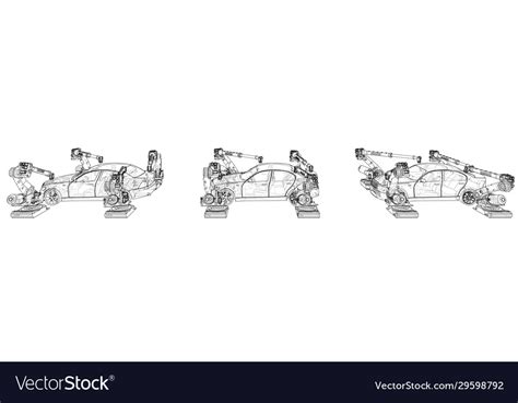 assembly motor vehicle royalty free vector image