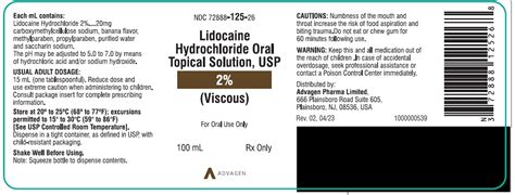 Dailymed Lidocaine Hydrochloride Solution