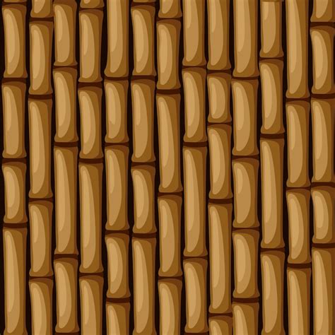 Premium Vector Seamless Brown Bamboo Texture Bamboo Seamless Pattern
