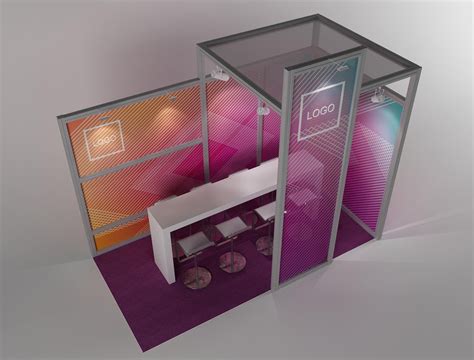 Stand De Exhibición Octanorm Maxima Modelo 3d 14 Fbx Max Obj Free3d