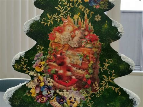 デコパージュ・クリスマス作品続々生産中 デコパージュ工房 メアリーアン