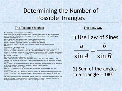 Ppt Ambiguous Case Triangles Powerpoint Presentation Free Download Id 3972324