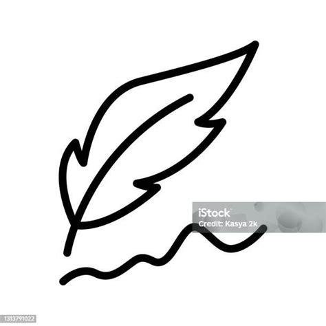 펜 플랫 라인 아이콘 그리기 도구의 벡터 윤곽선 그림입니다 웹 인터페이스에 대한 개요 기호 검은색에 대한 스톡 벡터 아트 및 기타 이미지 Istock