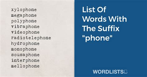 List Of Words With The Suffix Est