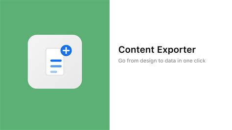 Content Exporter Figma