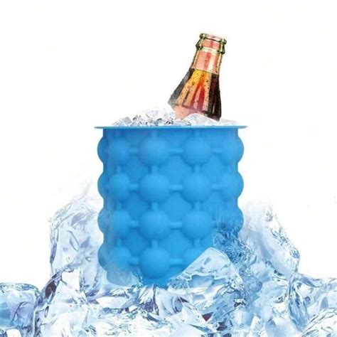 Silicone Ice Bucket Ice Maker Large Ice Container Outdoor Picnic Ice