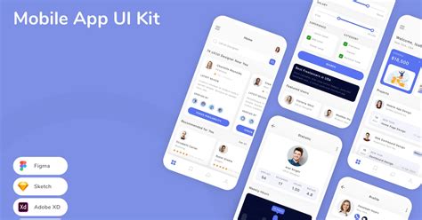 Job Finder Mobile App Ui Kit Ux And Ui Kits Ft Job And Freelance Envato