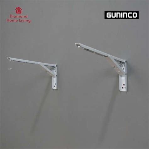Promo GUNINCO MEJA SIKU LIPAT Dinding Meja Ambalan Tempel Braket Besi
