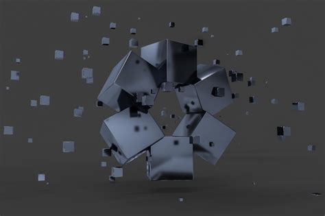 Premium Photo 3d Rendering Creative Cubes With Sense Of Science And