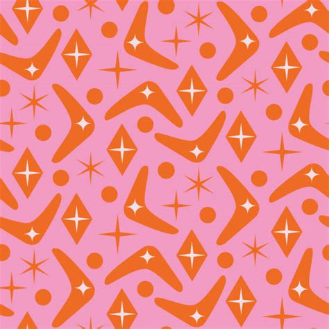 20 Pink Boomerang Background Stock Illustrations Royalty Free Vector