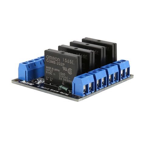 Buy Elviray 4 Channel Solid State Relay Module Board Low Level Trigger