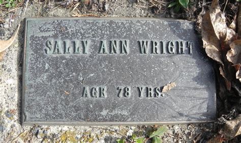Sally Ann Gibson Wright 1799 1877 Find A Grave Memorial