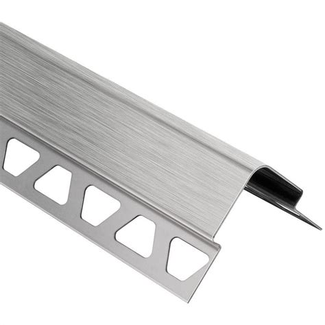 Schluter Eck E Brushed Stainless Steel 14 In X 4 Ft 11 In Metal