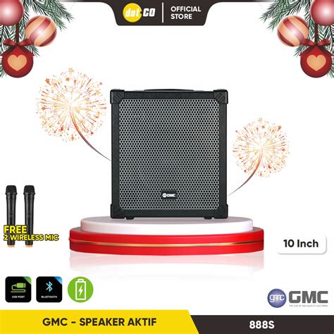 Jual SPEAKER GMC 888S MULTIMEDIA BLUETOOTH 2 MIC WIRELESS TERMURAH