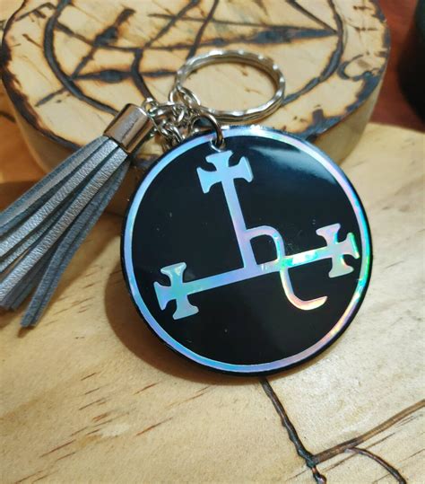 Acrylic Goetia Sigil Lilith Asmodeus Belial Keychain Etsy Australia