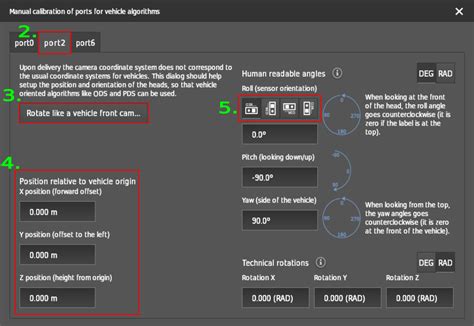 Manual Calibration Of Ports For Vehicle Algorithms — O3r Documentation