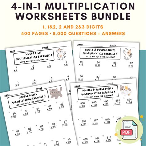 20 Printable Math Worksheets Multiplication Forms And Templates