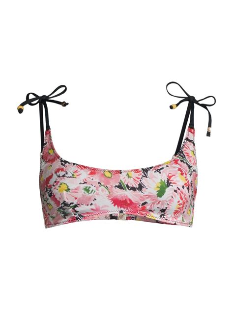 Shop Stella Mccartney Swim Floral Brassiere Bikini Top Saks Fifth Avenue