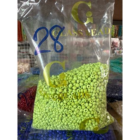 ลูกปัดเม็ดทรายเกรดดีงานเคลือบรุ้งเงา Shopee Thailand
