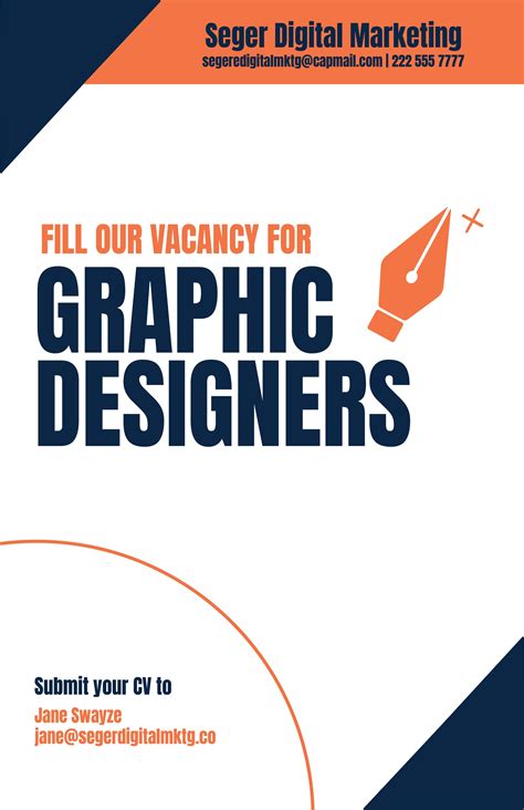 Free Job Poster Templates Editable And Printable