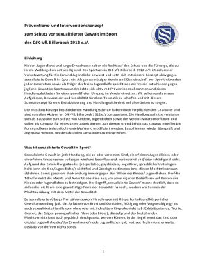 Ausfüllbar Online zum Schutz vor sexualisierter Gewalt im Sport Fax