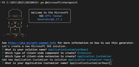 spfx v1 17 1 使ってみた アプリケーション カスタマイザーで react を使う方法 株式会社イルミネート・ジャパン