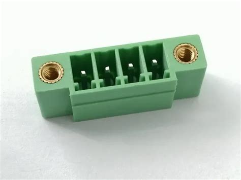 3 50 3 81 Righe Angle Flange Mounted Pcb Socket Connector Male Terminal Blocks Terminal Blocks