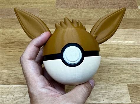 Eevee Ball Pokemon Pokeball Functional By Torikami Makerworld