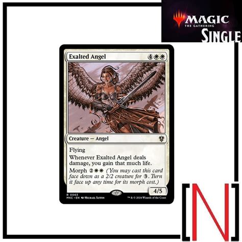 Mtg Single Mkc Exalted Angel ระดับ Rare ภาษาอังกฤษ Shopee Thailand