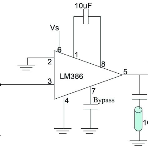 Lm386 Chip Function Pin Which Features Low Static Power Consumption Download Scientific