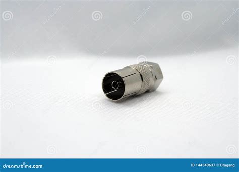 Coaxial Cable Jack Antenna Cable Jack Stock Image Image Of Connector