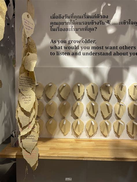 Henrys စာရွက်လေးတွေရယ်၊ ဘောပင်လေးရယ်ပေးထားတယ်။ ကိုယ်အသက်ကြီးလာတဲ့အခါ ဘဝမှာနေချင်တဲ့ဆန္ဒလေးက