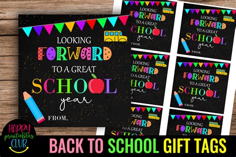 Looking Forward To Great School Year Tag Graphic By Happy Printables