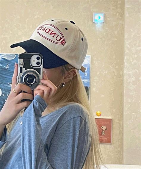 퓨어린 [오늘출발 2color] 선데이 스트릿 레터링 자수 캐주얼 야구모자 볼캡 커플 모자