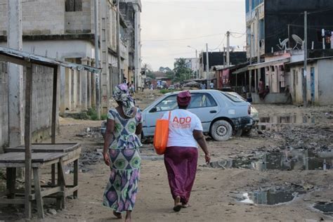 Divided Ivory Coast One Village Votes Voters Wear Their Support In