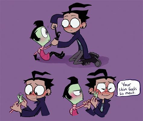 Invader Zim Dib Mystic Messenger Characters Invader Zim Characters Nickelodeon Cartoons Zard