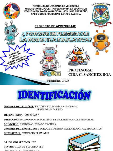 ¿por Que Implementar La Robotica Educativa Pdf Robótica Aprendizaje
