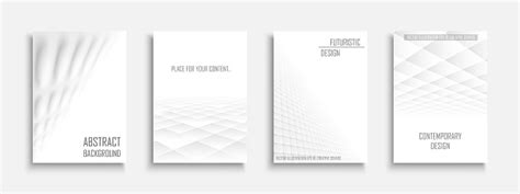 벡터 추상 현대 템플릿 표지 플래카드 브로셔 배너 전단지 배경의 컬렉션입니다 화이트 미래 창조적 인 3d 디자인 0명에 대한 스톡 벡터 아트 및 기타 이미지 Istock