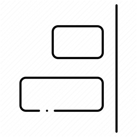 Align Right Horizontal Alignment Icon Download On Iconfinder