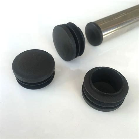 248pcs 라운드 플라스틱 블랙 블랭킹 엔드 캡 튜브 파이프 삽입 플러그 마개 12mm 14 16 18 60mm