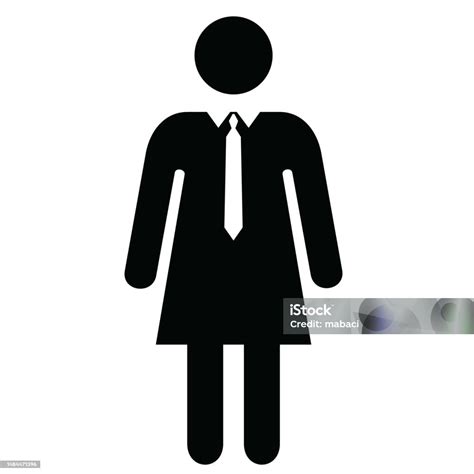 넥타이를 매고 일하는 여자 사람과 직업 픽토그램 플랫 디자인 벡터 강사에 대한 스톡 벡터 아트 및 기타 이미지 강사 개인